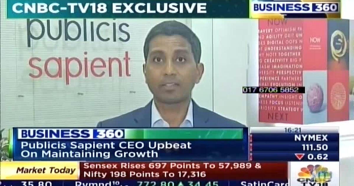 Publicis Sapient's Global CEO, Nigel Vaz in an exclusive interview with ...