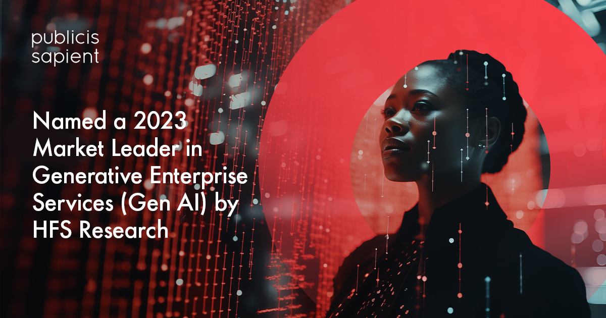 Publicis Sapient Is Named a 2023 Market Leader in Generative Enterprise ...